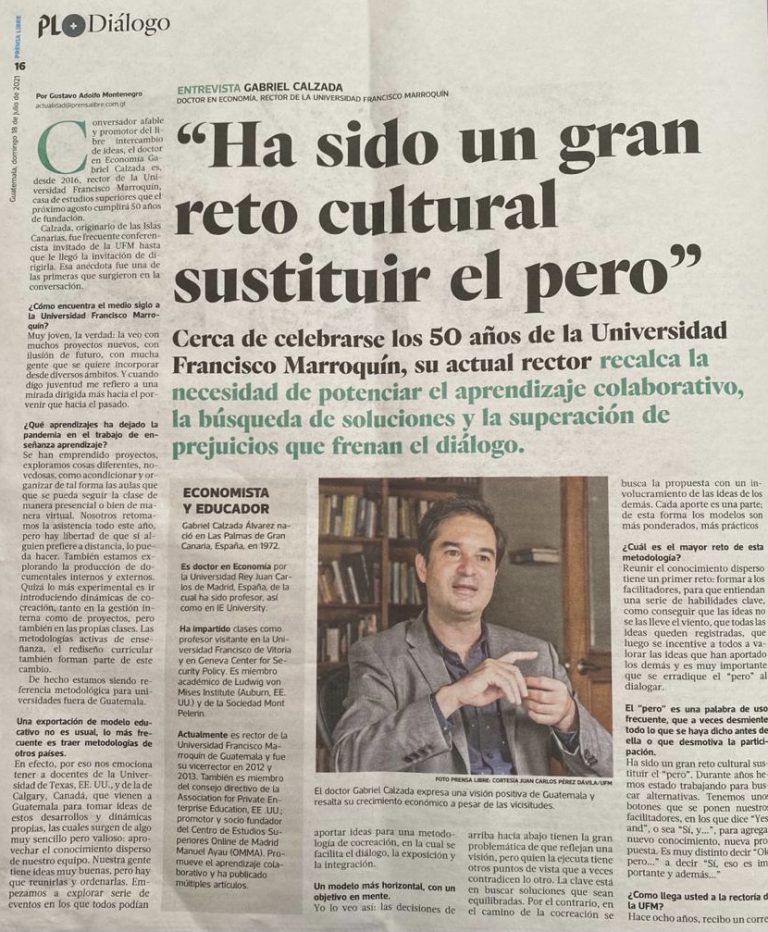 Calzada: "Ha sido un gran reto cultural sustituir el pero" - El Amigo ...