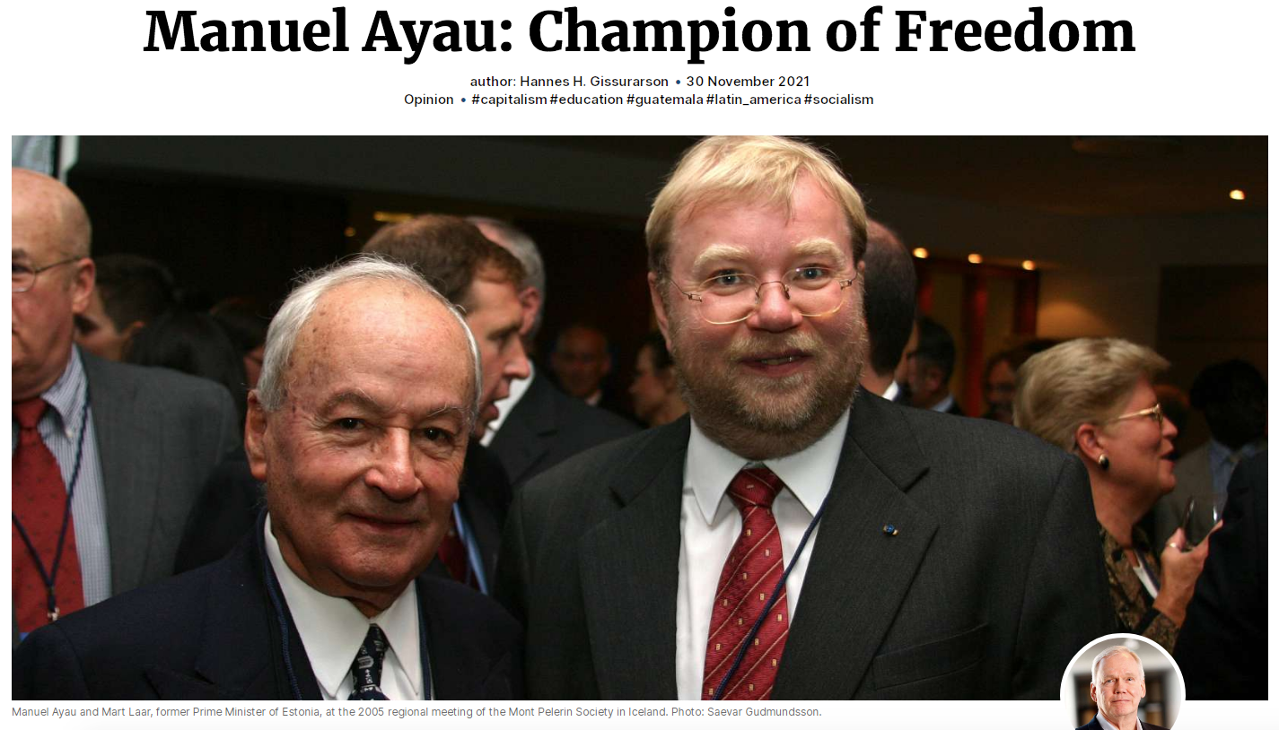 Ayau: campeon de la libertad, por H. Gissurarson - El Amigo de la Marro